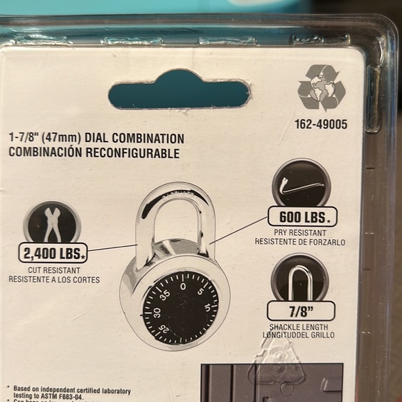 Brinks | Other | New Brinks Dial Combination Lock Blue Never Opened ...
